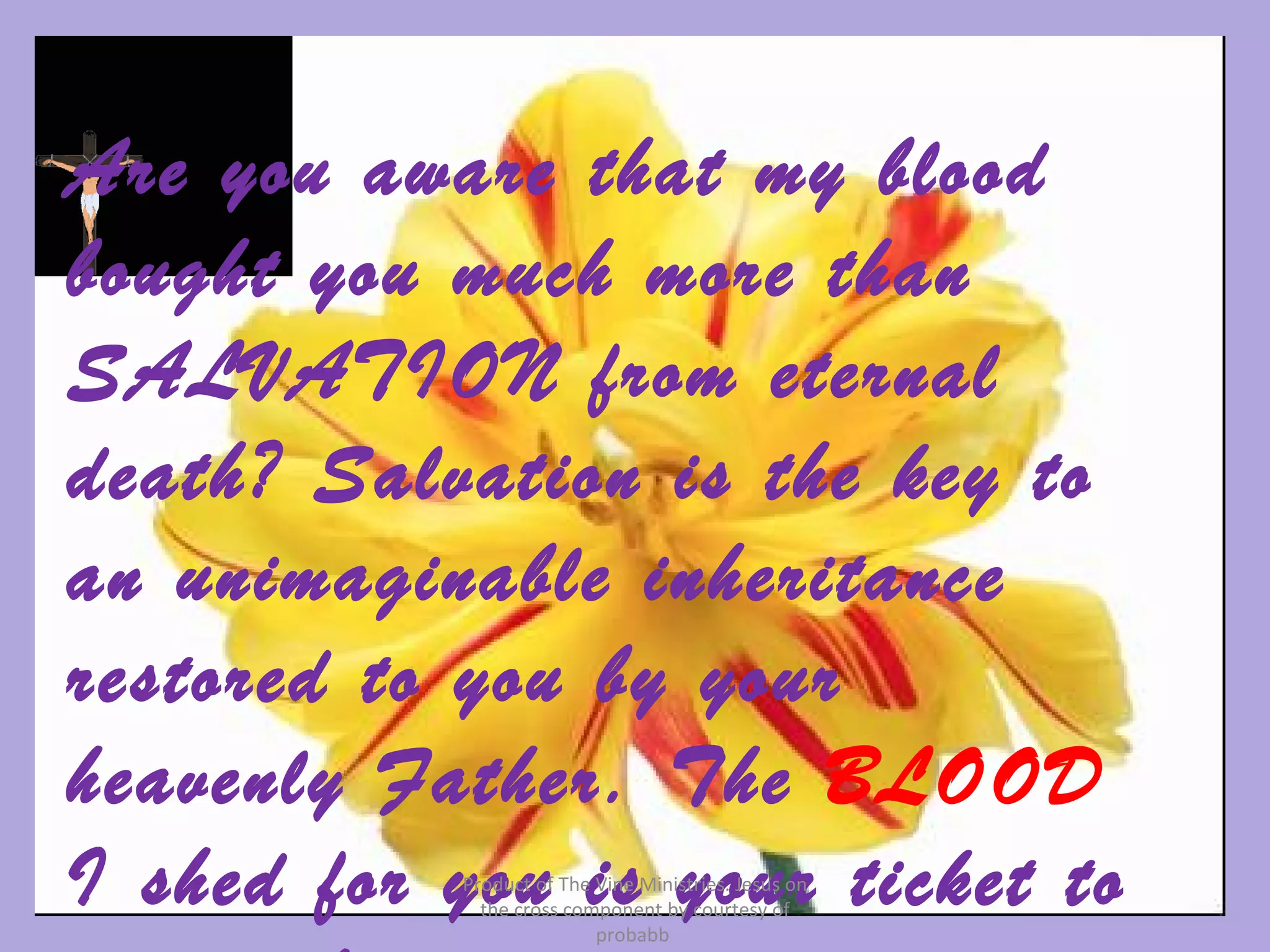 Your saviour’s love letter from calvary(f) | PPT