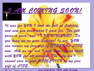 Your saviour’s love letter from calvary(f) | PPT