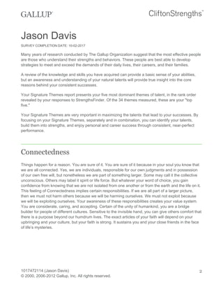 CliftonStrengths Talent Report | PDF