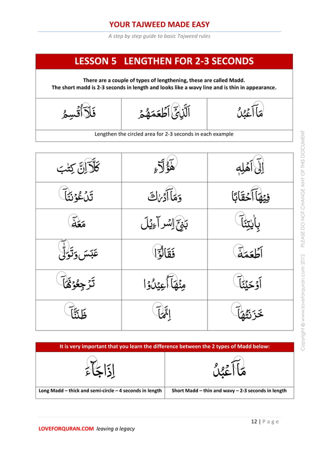 Your tajweed made easy pdf | PDF | Islam | Religion & Spirituality
