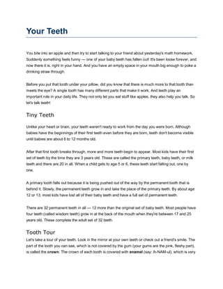 Your teeth | PDF