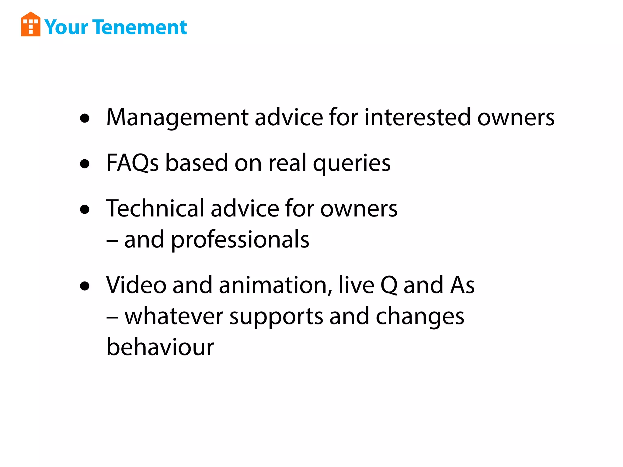 Your tenement presentation | PDF
