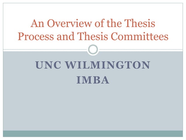 Your thesis committee | PPTX