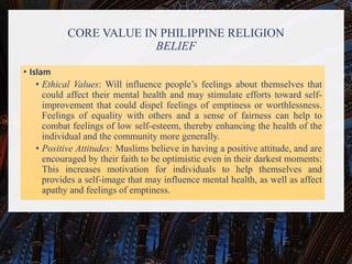 Philippines Value System Religion | PPTX
