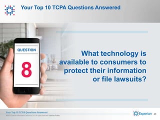 Your Top 10 TCPA Questions Answered | PPTX