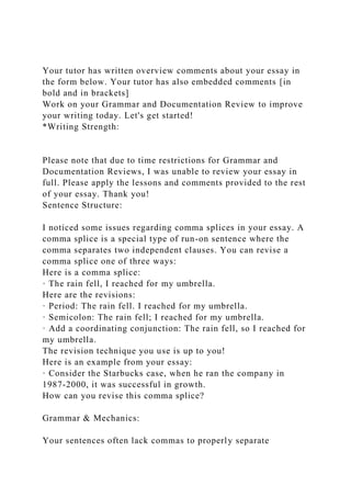 Your tutor has written overview comments about your essay in the f.docx