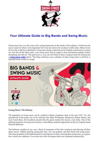 Your Ultimate Guide to Big Bands and Swing Music | PDF