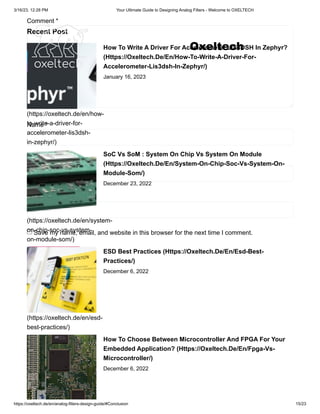 Your Ultimate Guide to Designing Analog Filters - Welcome to OXELTECH.pdf