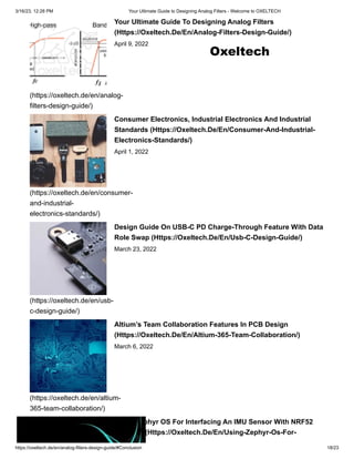 Your Ultimate Guide to Designing Analog Filters - Welcome to OXELTECH.pdf