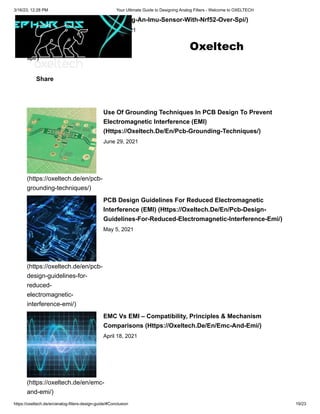 Your Ultimate Guide to Designing Analog Filters - Welcome to OXELTECH.pdf