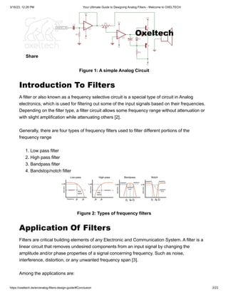 Your Ultimate Guide to Designing Analog Filters - Welcome to OXELTECH.pdf