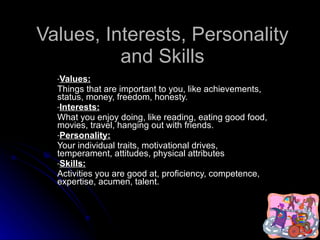 Your Values And Career | PPT