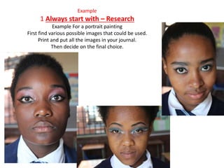 Your visual journal - for Visual Art (Gr. 10 -12) | PPTX