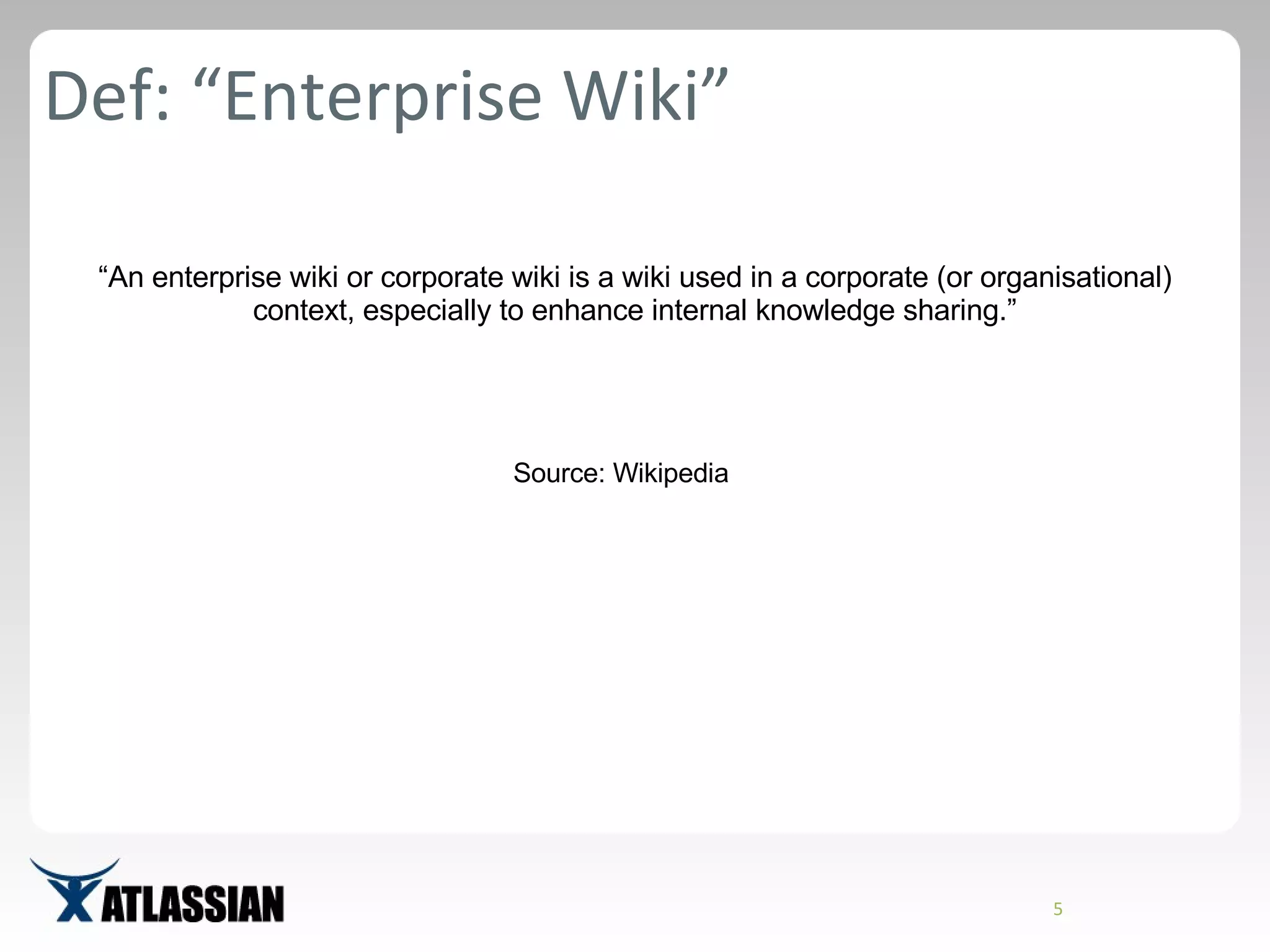 Your Wiki Is Not Wikipedia | PPT