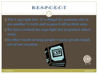 You shouldn’t copy, right | PPTX