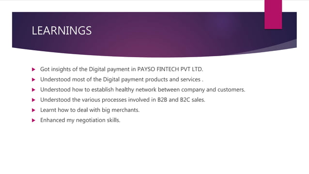 PPT ON PAYSO FINTECH | PPT