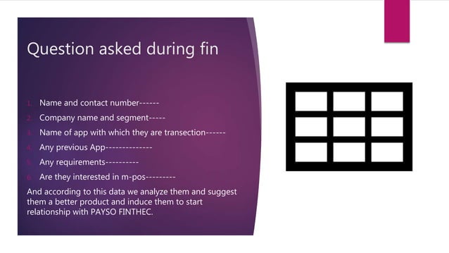 PPT ON PAYSO FINTECH | PPT