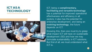 Youth, ICT and Enterprise Development | PPT