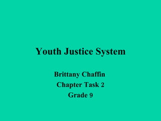 Youth Justice System 2 | PPT