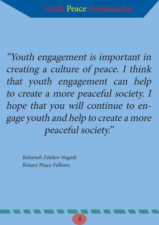 Ethiopian youth Peace Ambassador | PDF