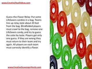 Youth Camp - LifeSavers Candy Tournament | PPTX