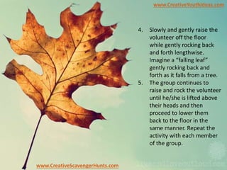 Youth Camp Christian - Falling Leaf | PPTX