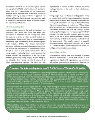 Youth councils an effective way to promote youth participation | PDF