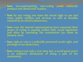 Youth & Democracy Mr. Bhagaban Prakash.ppt