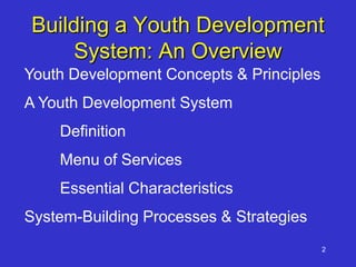 Youth development | PPTX