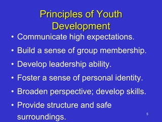 Youth development | PPTX