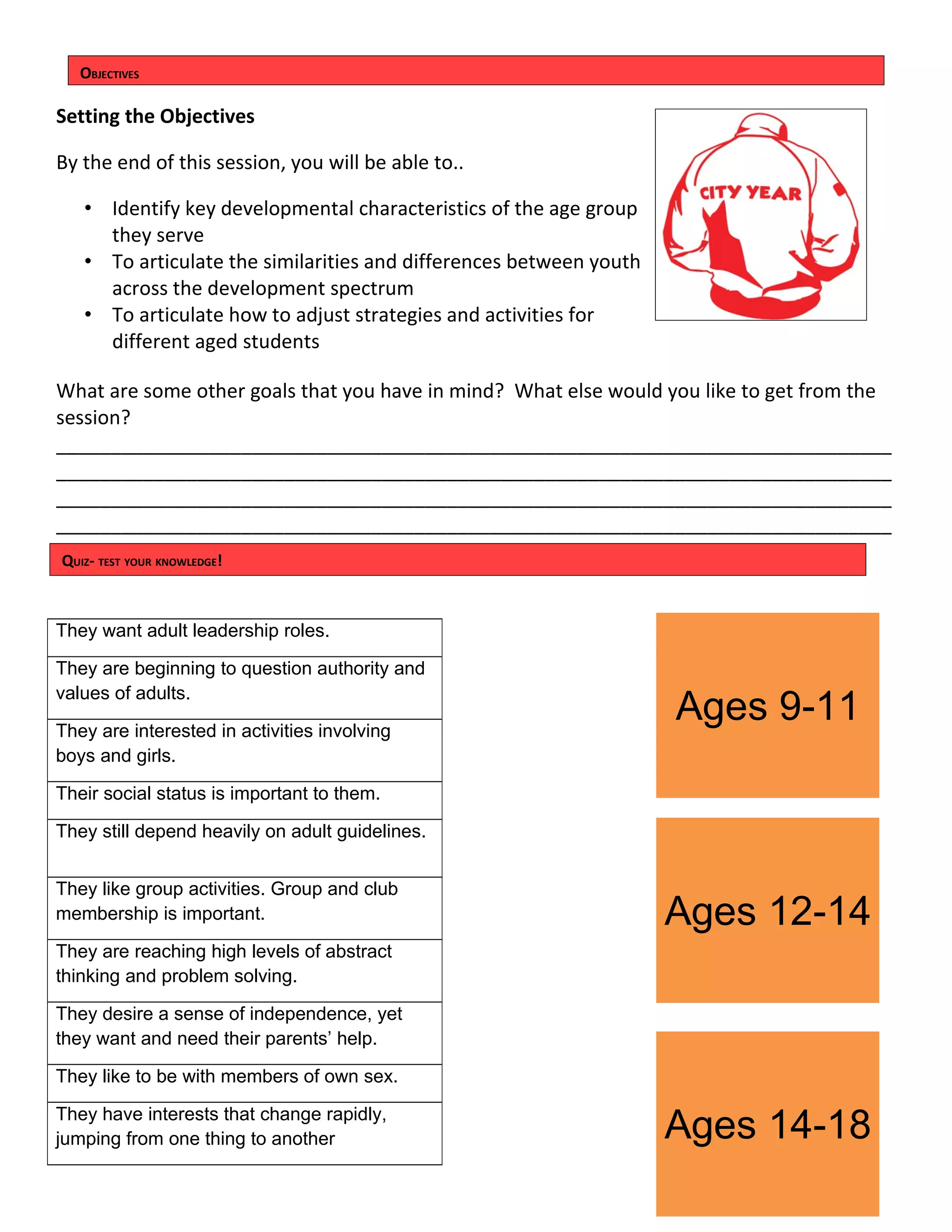 Youth development workbook | DOC