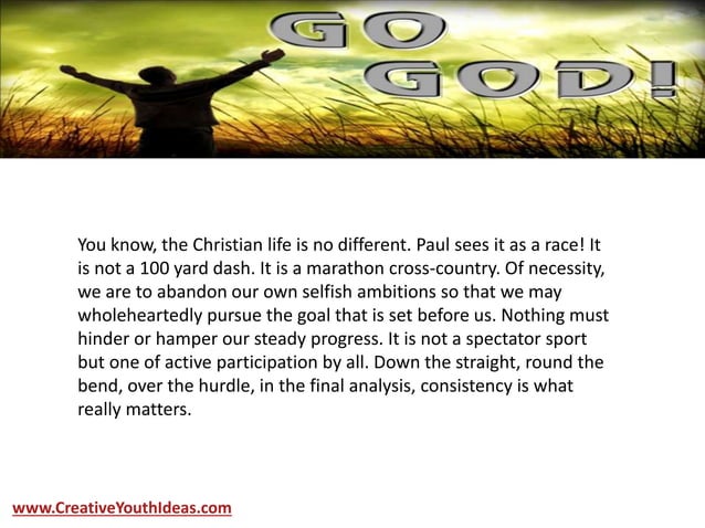Youth Devotional - Go for the Gold, Go for God | PPT