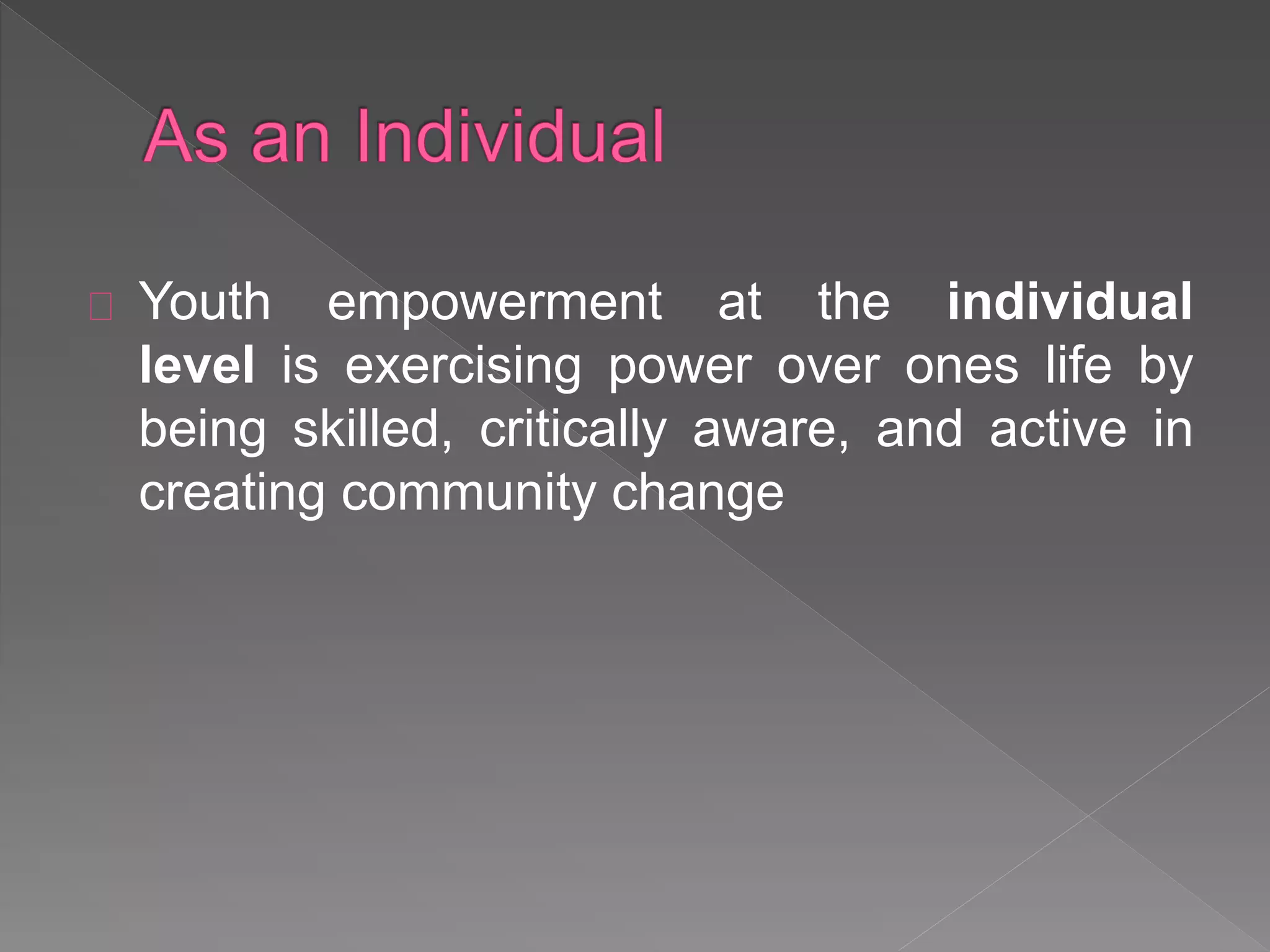 Youth empowerment: The Power of Mindset | PPTX