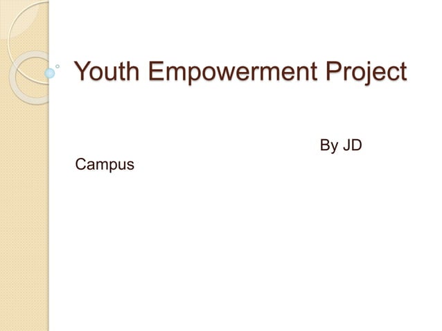 Youth Empowerment project | PPT