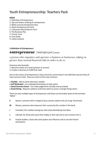 Youth entrepreneurship toolkit | PDF