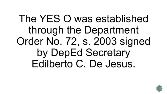 Youth for Environment in Schools Organization (YES-O.pptx