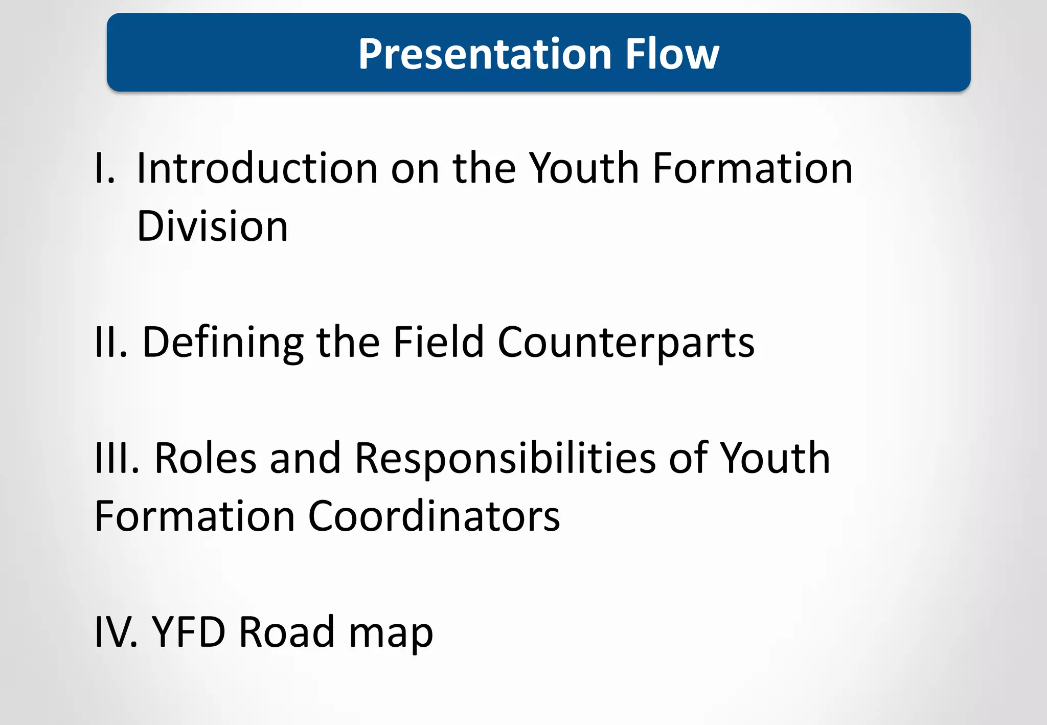 Youth Formation Division: An Orientation | PDF