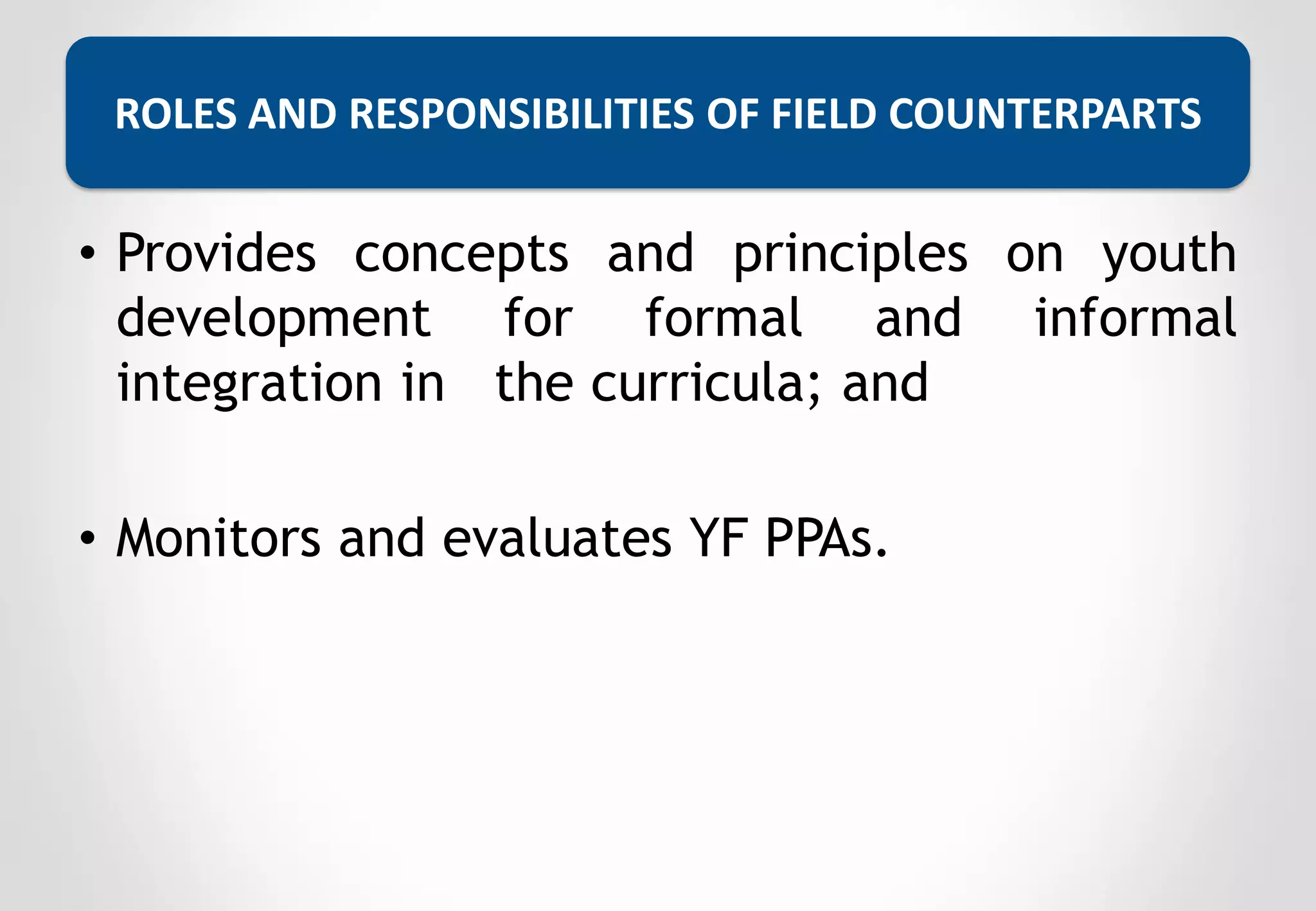 Youth Formation Division: An Orientation | PDF