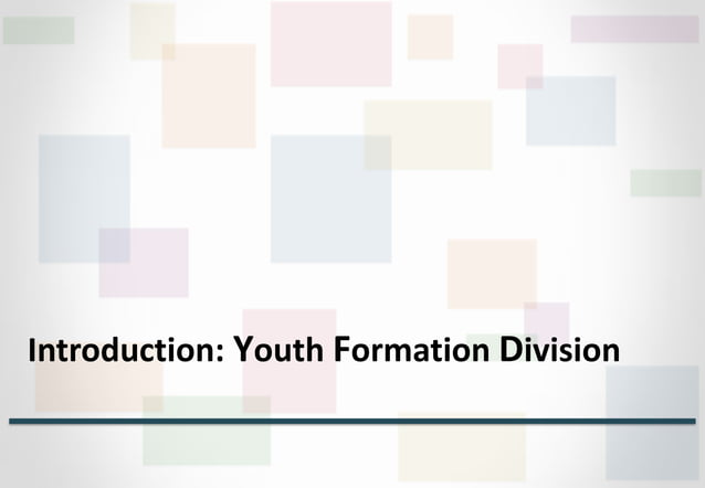 Youth Formation Division: An Orientation | PDF