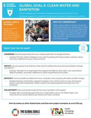 YSA's Youth Guide to the Global Goals | PDF