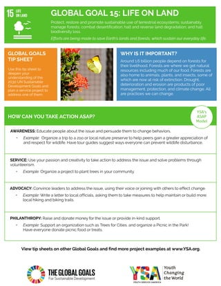 YSA's Youth Guide to the Global Goals | PDF