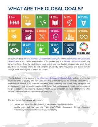 YSA's Youth Guide to the Global Goals | PDF