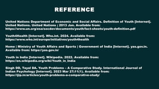 Youth health and its problems faced.pptx ( PRESENTER - ABHILAL ...