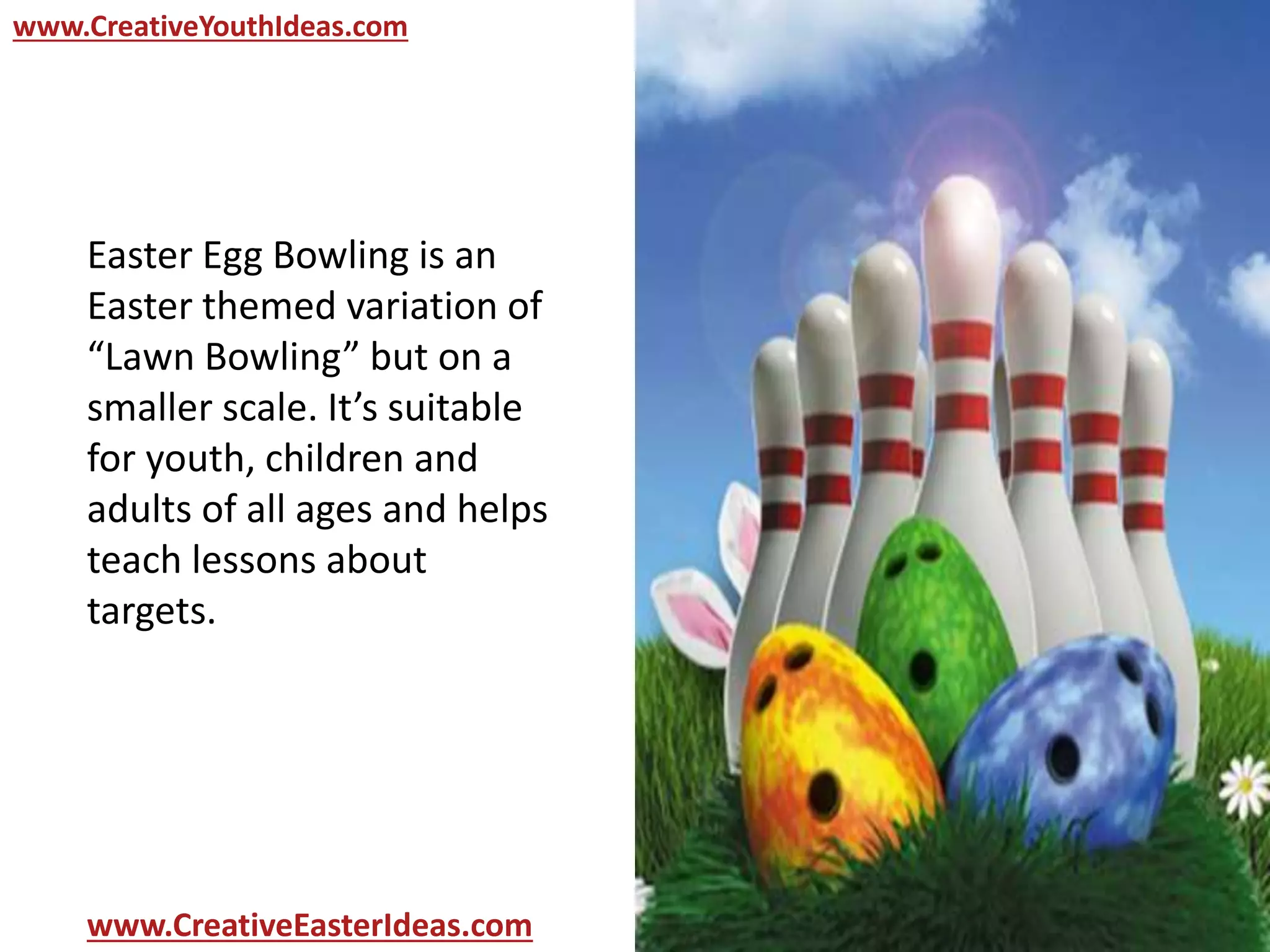 Youth Icebreakers - Easter Egg Bowling | PPTX