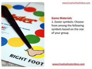 Youth icebreakers easter twister | PPT