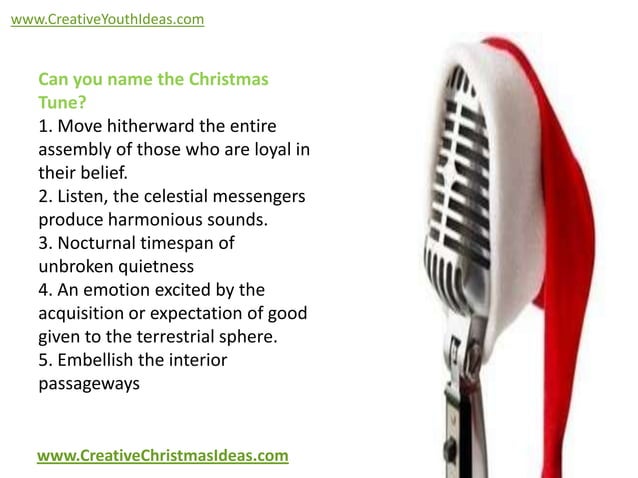 Youth Icebreakers - Name That Christmas Tune | PPT