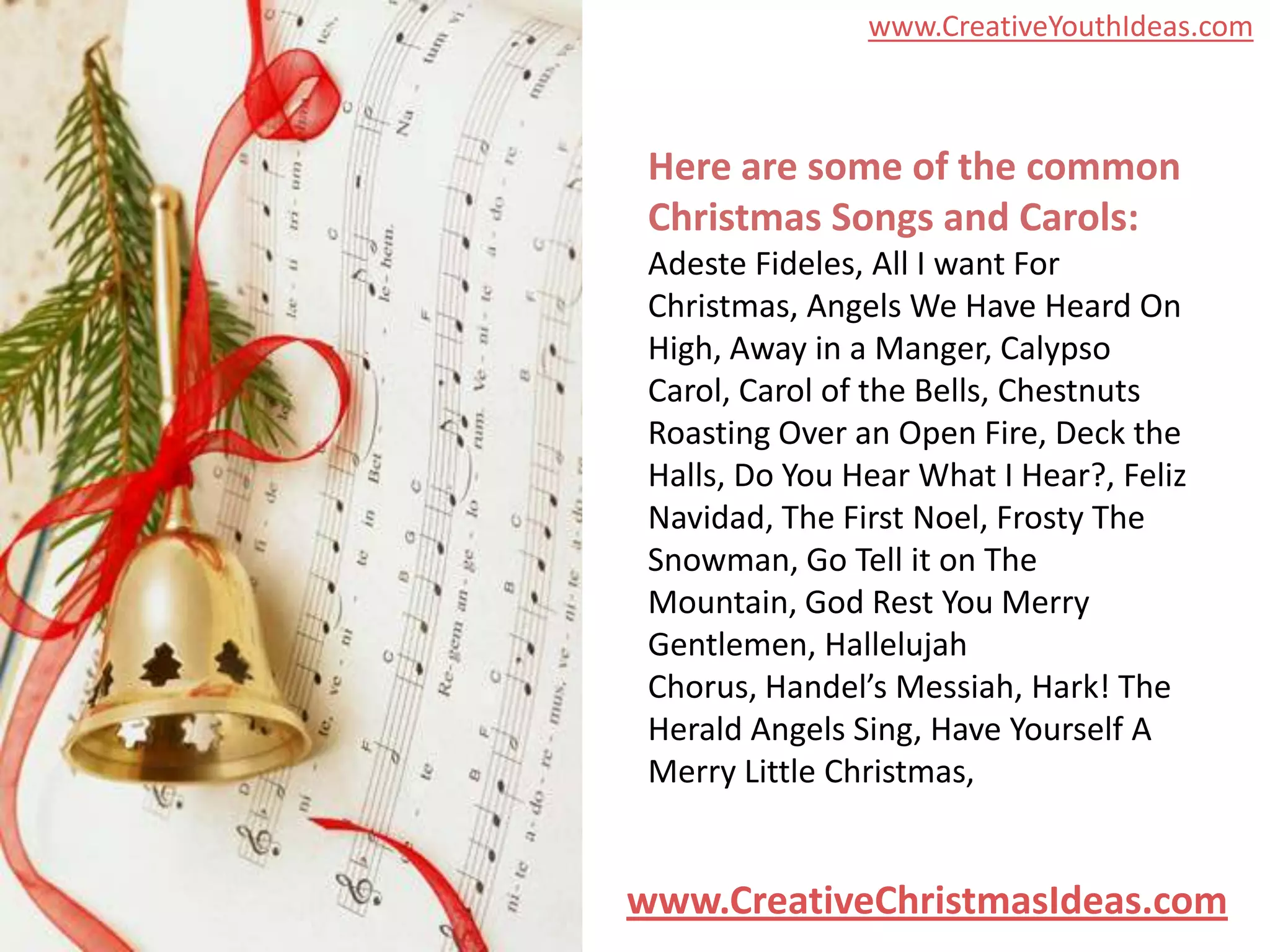 Youth Ideas: Christmas Carol Pictionary | PPT