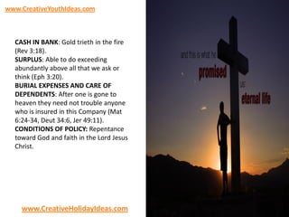 Youth Ideas - Eternal Life Insurance | PDF