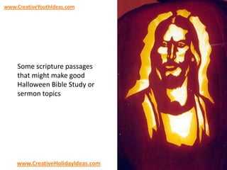Youth Ideas - Halloween Bible Studies or Sermons | PPT
