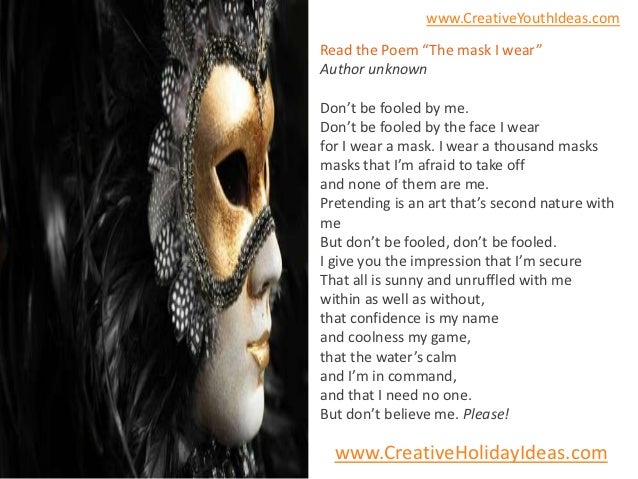 Youth Illustrations: The Mask I Wear